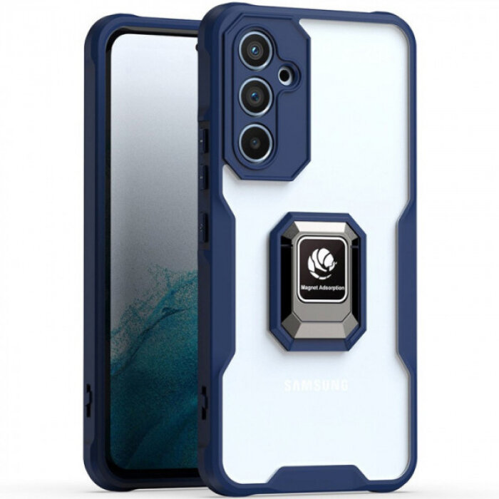 Magnet Ring 2 Противоударный чехол с кольцом и защитой камеры для Samsung Galaxy A54