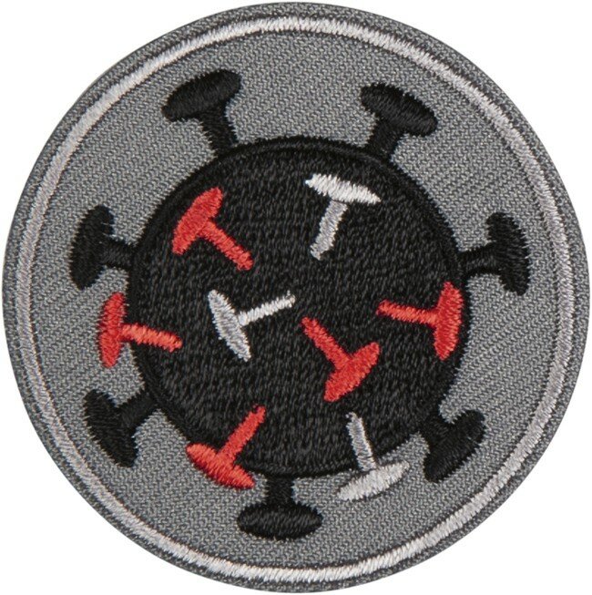 HKM 38944 Термоаппликация "Вирус", 5.0 x 5.0 см