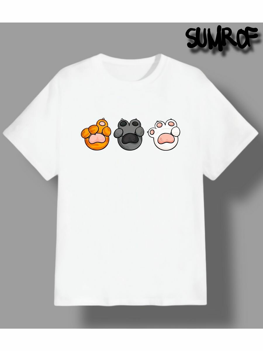 Футболка Zerosell лапки собачки котика