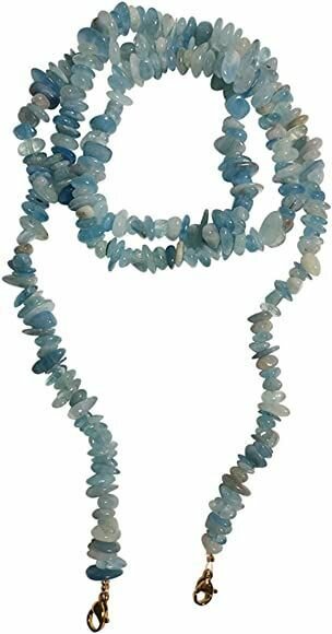 Цепочка для очков из натурального агата шнурок для очков держатель для очков Hrustalek