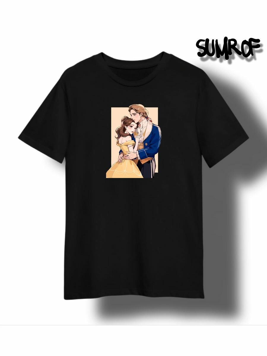 Футболка красавица и чудовище