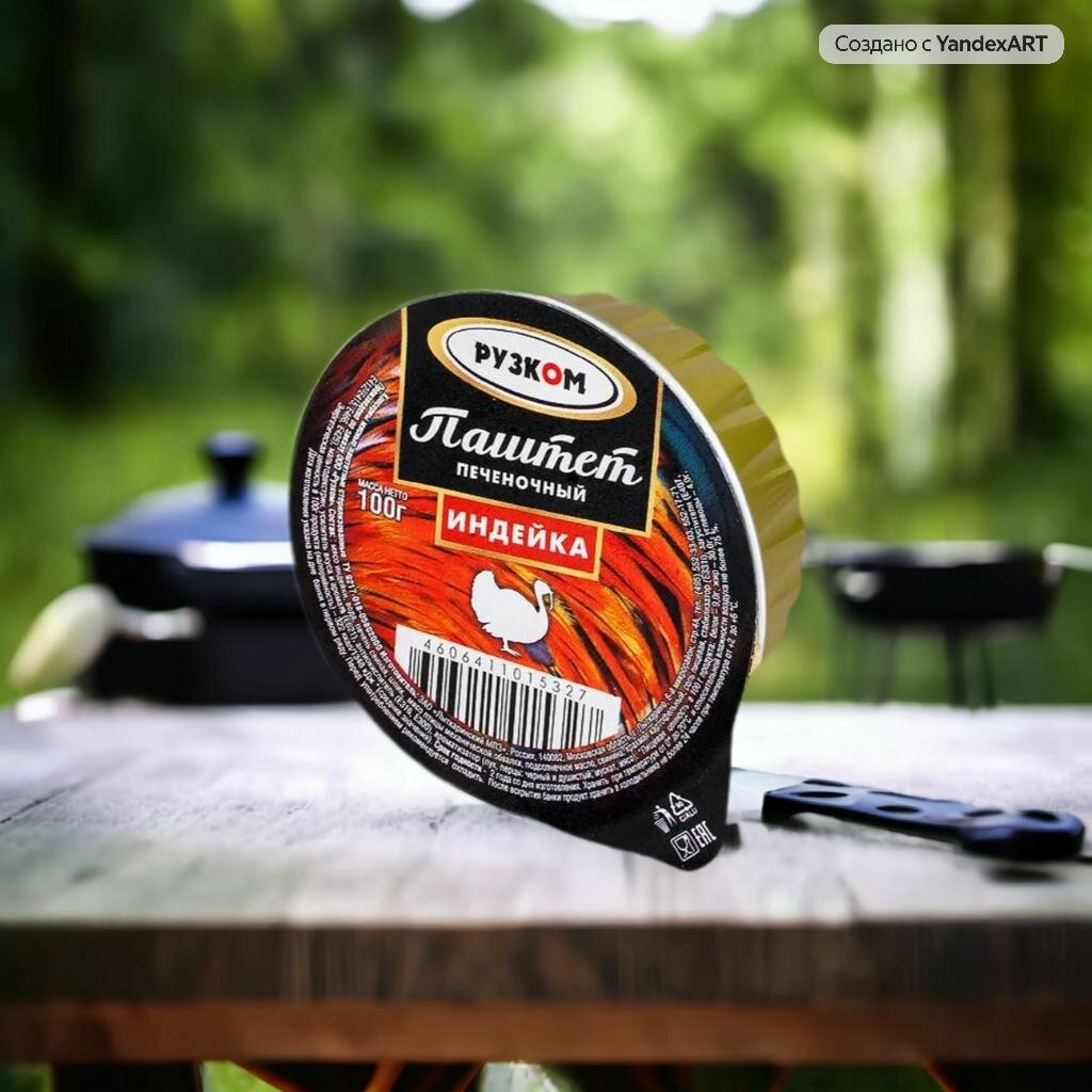 Паштет печеночный индейка ламистер Рузком, 100 гр. 9 шт.