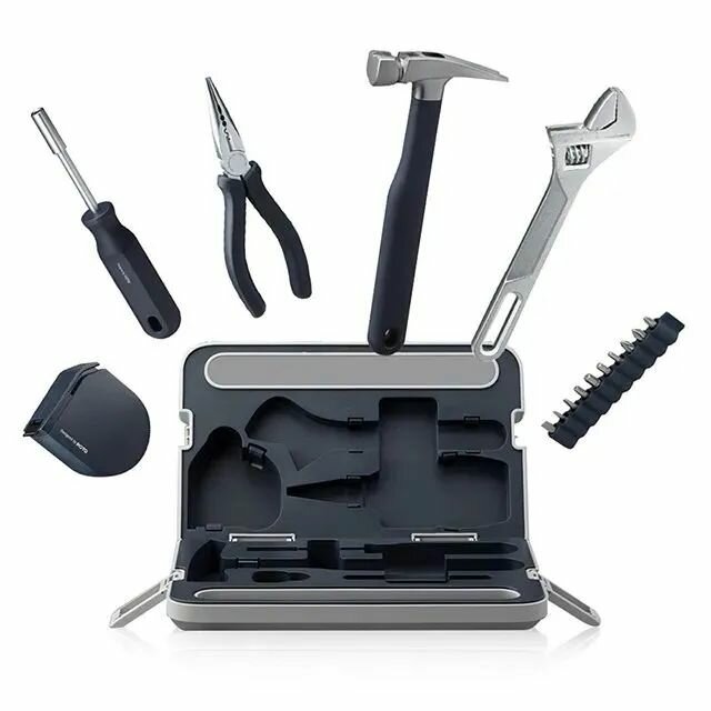 Набор инструментов HOTO manual tool set. Цвет: серый.