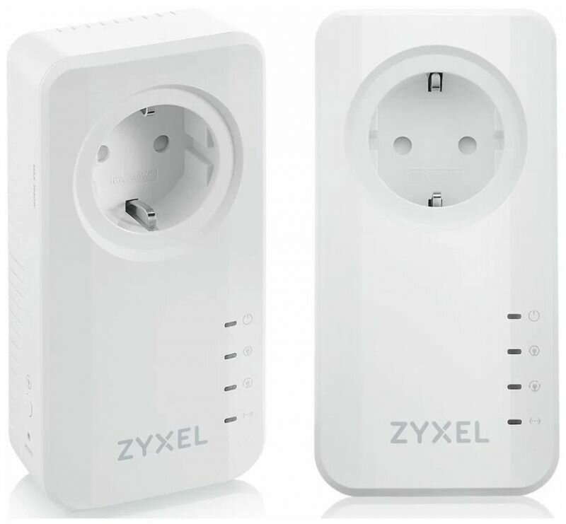 Сетевой адаптер Powerline Zyxel PLA6457 PLA6457-EU0201F AV2400 Gigabit Ethernet (упак:2шт)