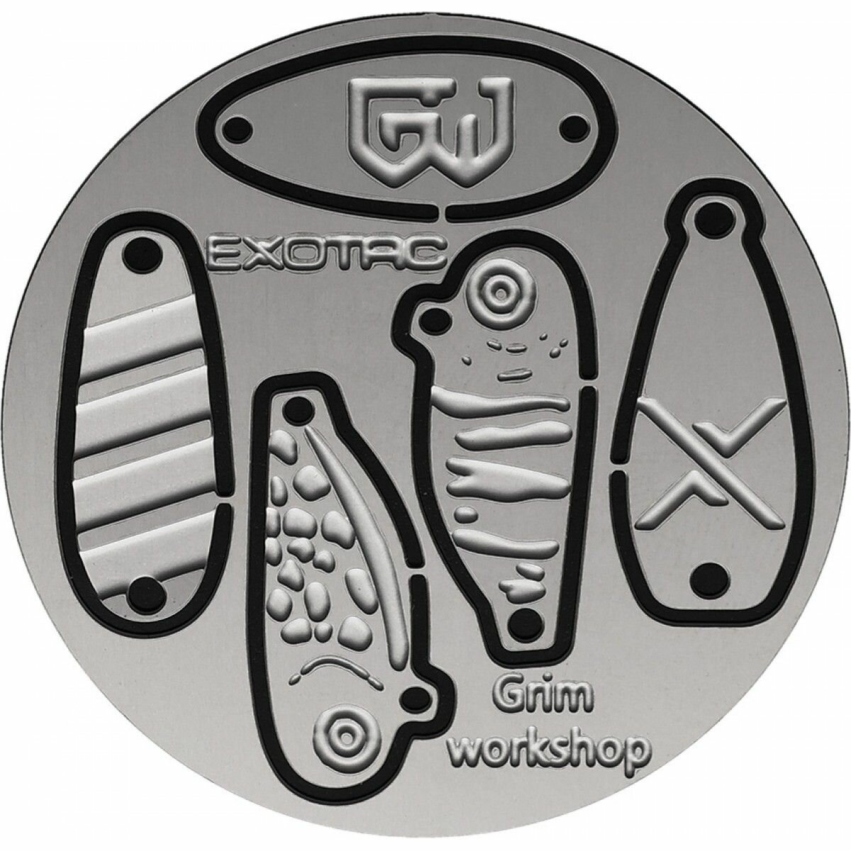 Карточка-мультитул для выживания Grim Workshop Fishing Lure Kit