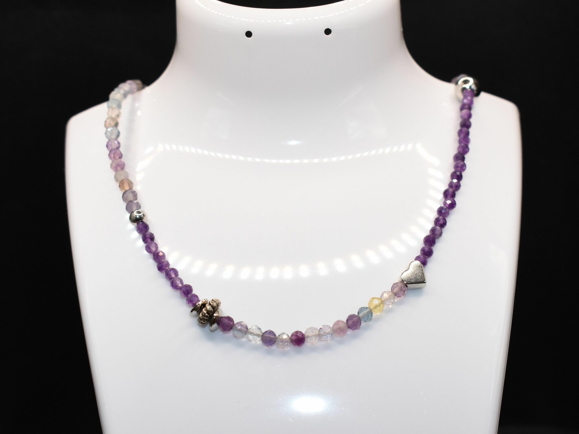 Чокер, аметист, металл