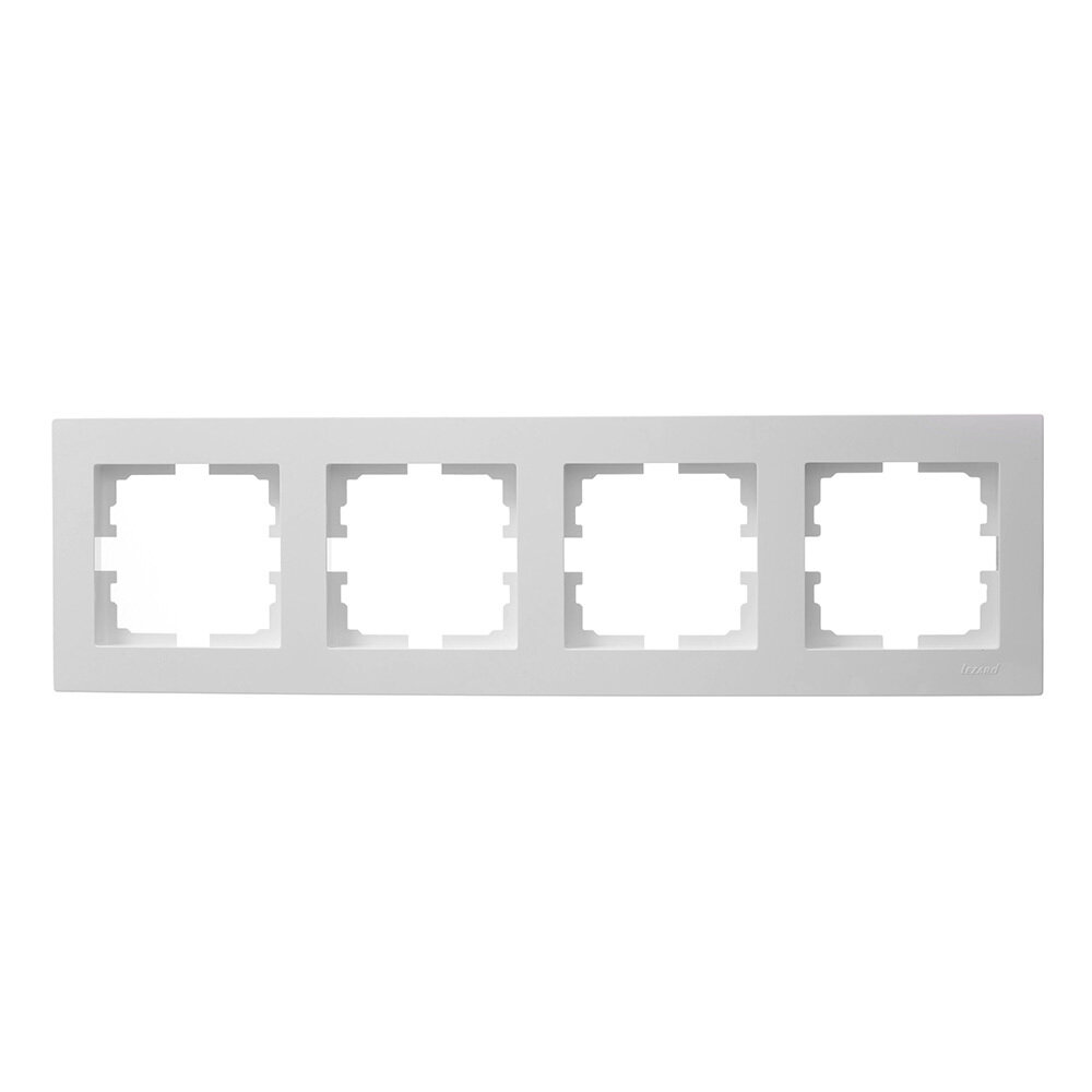 Рамка Lezard Vesna четырехместная белая (742-0200-149)