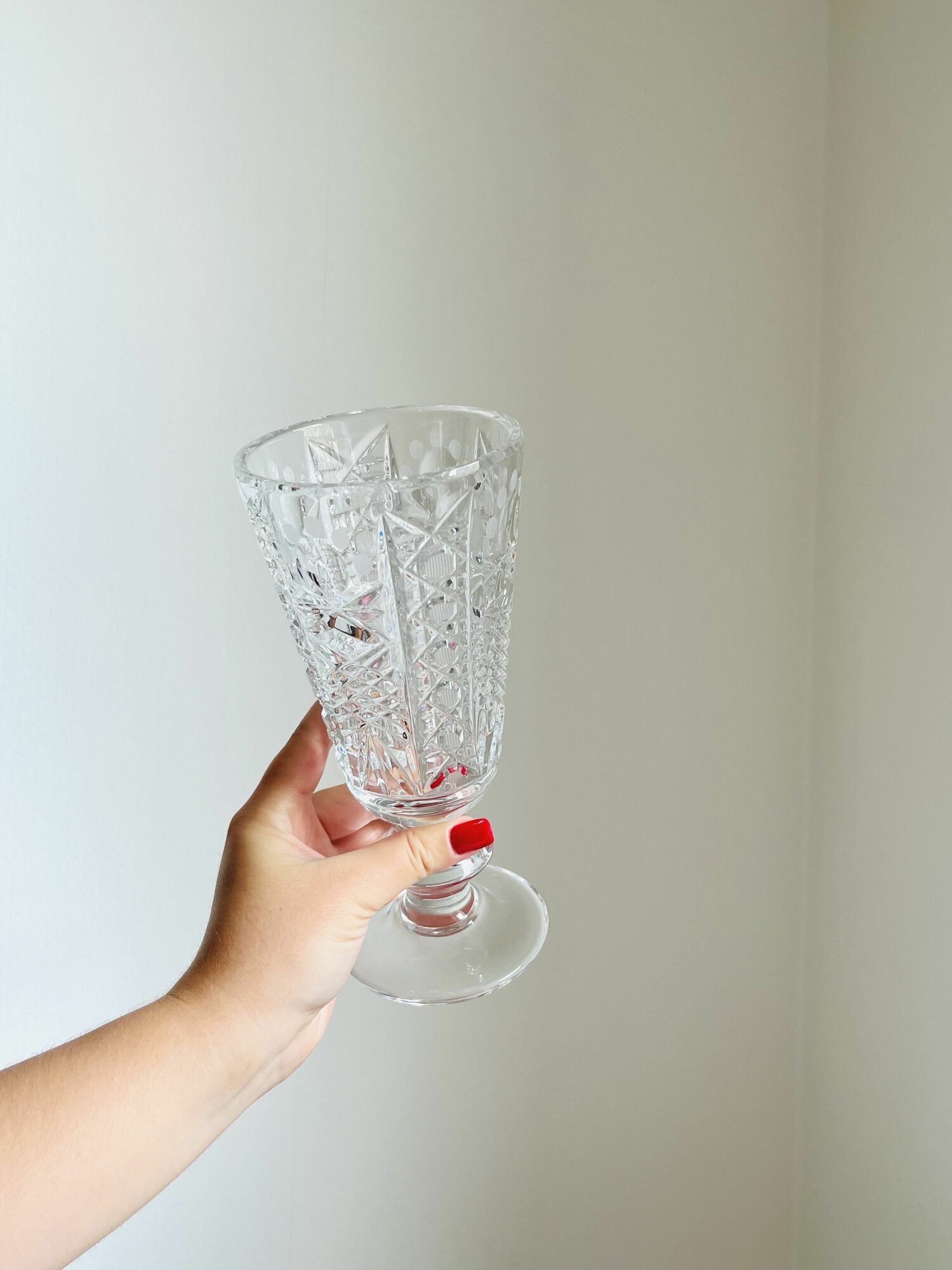 Ваза-кубок СССР. Хрусталь. Алмазная резка! Высота 21 см!