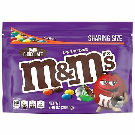 Драже M&M'S Dark Chocolate Темный шоколад, 266.5 гр