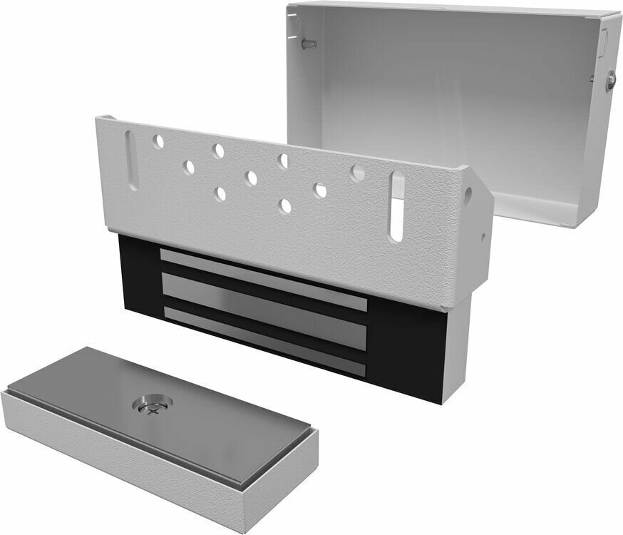ML 245AL Электромагнитный замок, 12В, сила удержания 240кг 186*45*30мм (VIZIT)