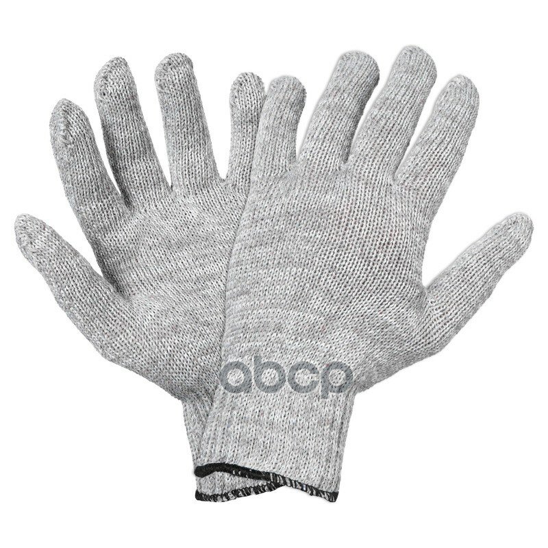 Перчатки трикотажные ХБ серые (5 пар) 7 5 класс/65г. мод.504 (ADWG027) AIRLINE арт. adwg027