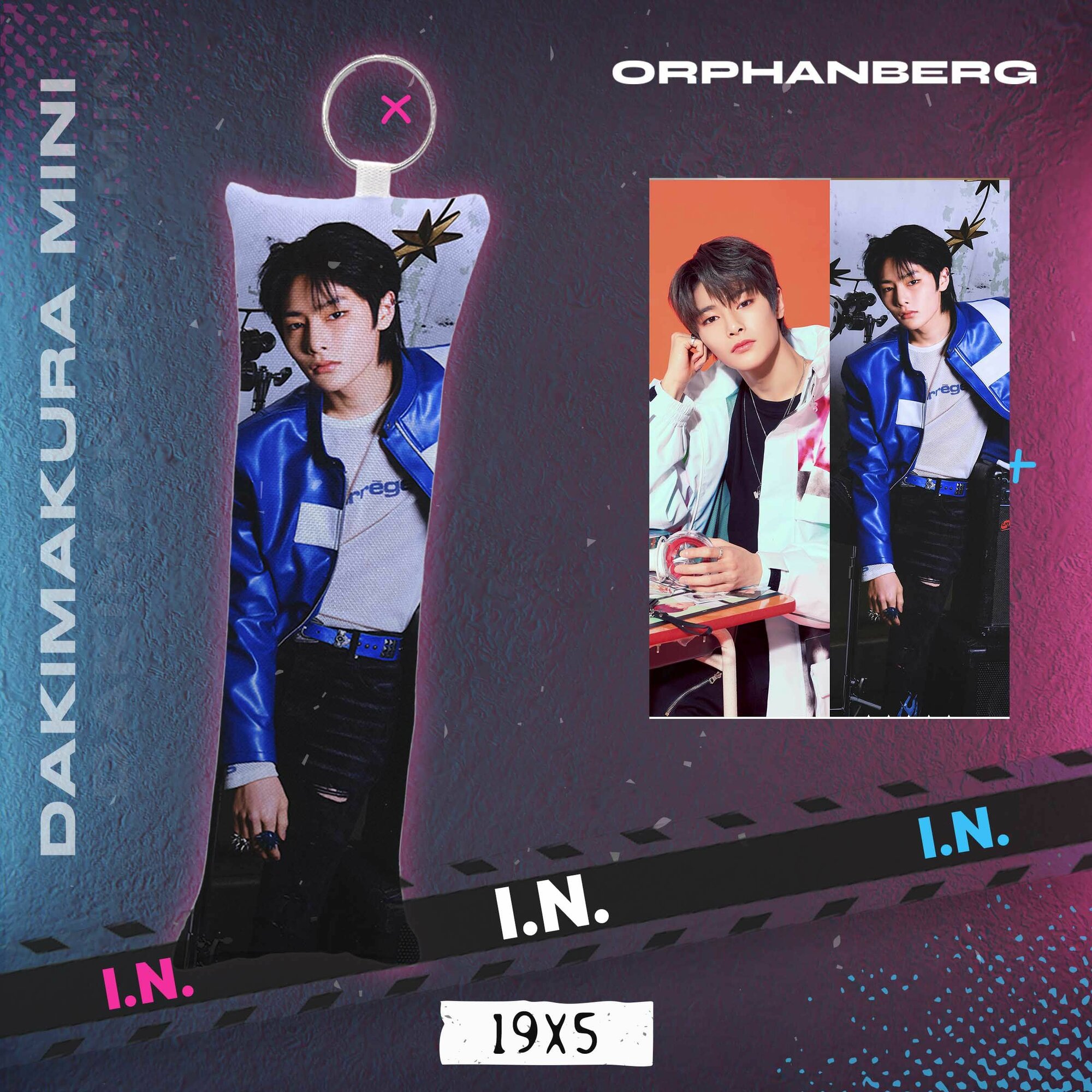 К-ПОП Дакимакура-мини брелок Stray kids I. N.