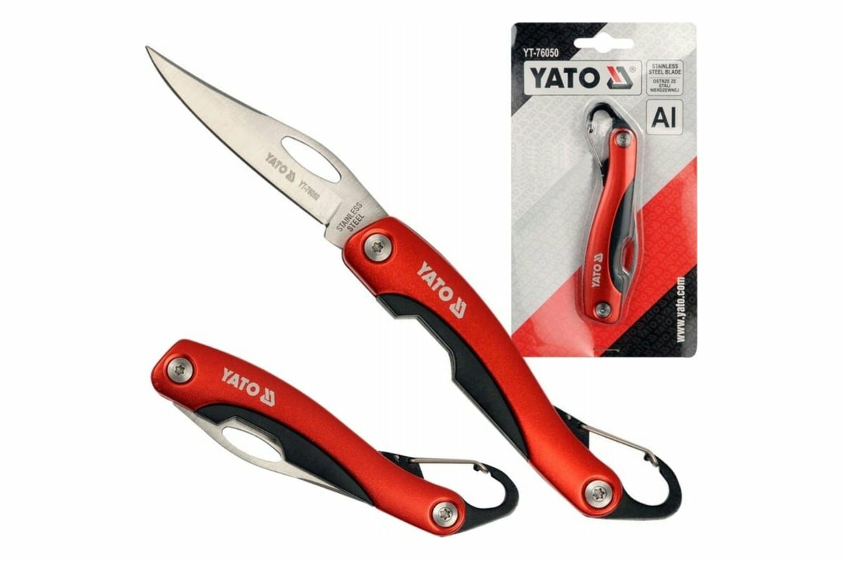 YATO YT-76050 складной нож для повседневного использования, лезвие из прочной стали