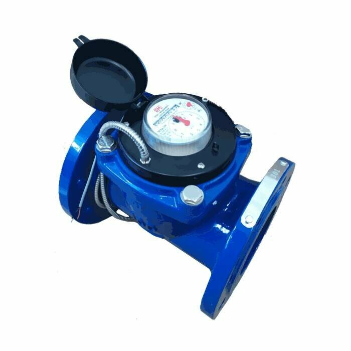 Счётчик х/в турбинный Ду 100 Ру16 Qn=100 м3/ч 50С L=250мм фл импульсный IP68 ТВСХд-01 Водомер