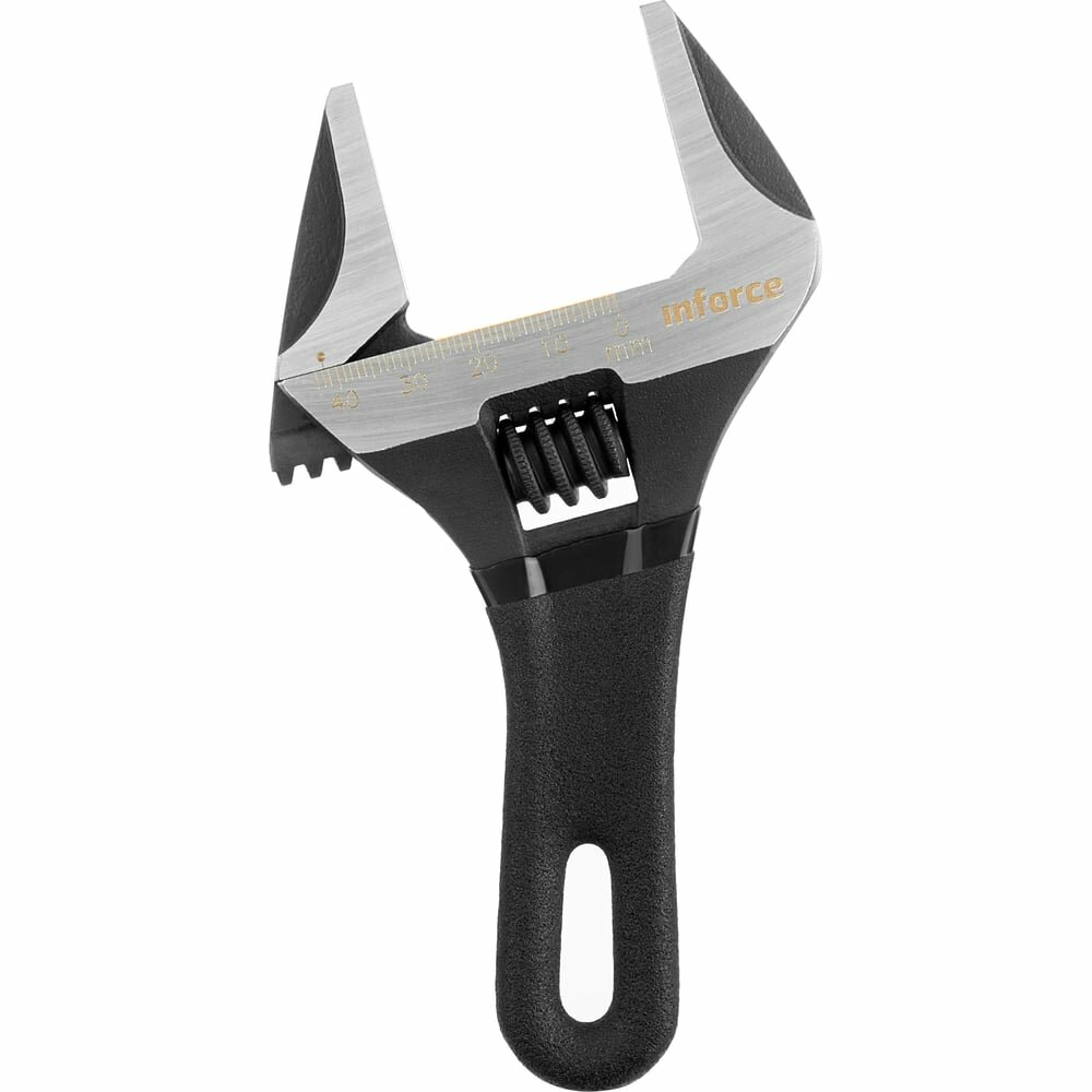 Компактный разводной ключ 155 мм Inforce 06-05-101, из хром-ванадиевой стали