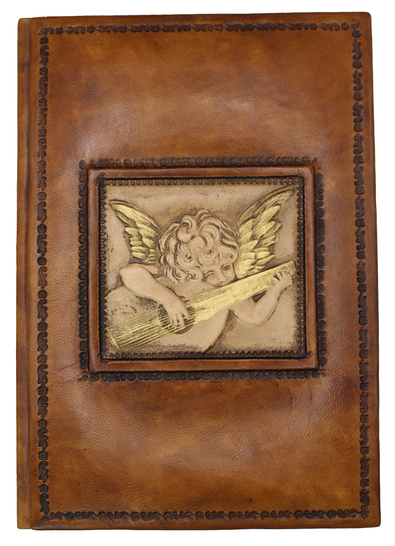 Ежедневник ручной работы из натуральной кожи "Амур" 15х22