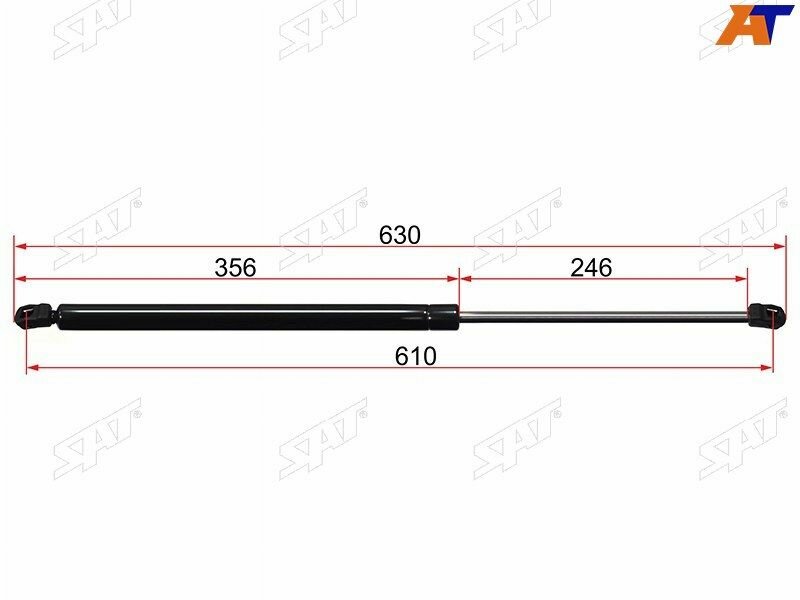 . SAT Амортизатор (Газовый упор) крышки багажника для FORD S-MAX 06-