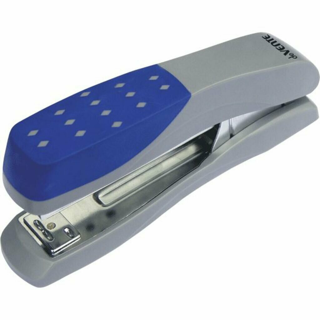 Степлер ATTOMEX №24/6, 26/6 до 25 л, пластик, серый с синим