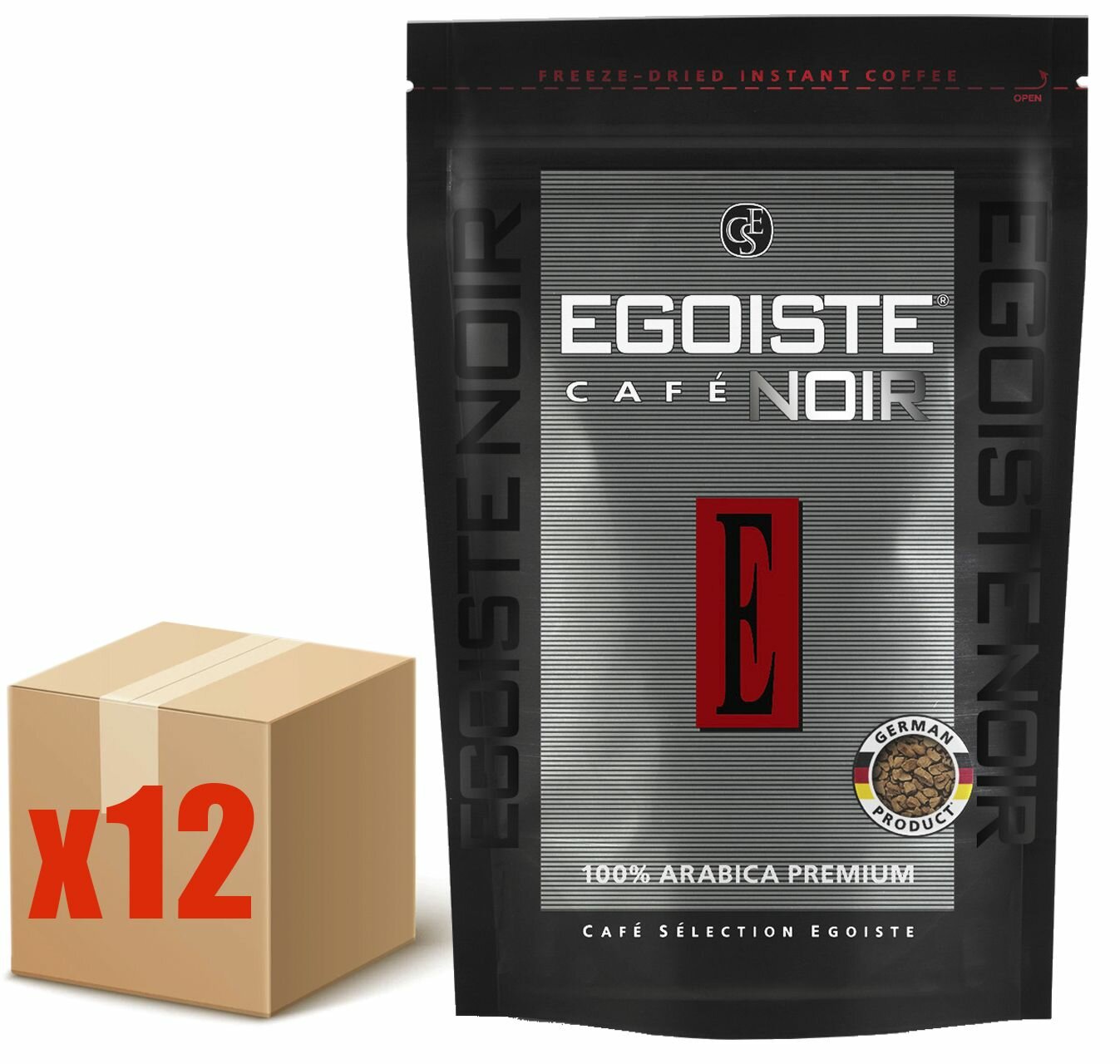 Кофе растворимый Egoiste Noir 70г х 12шт