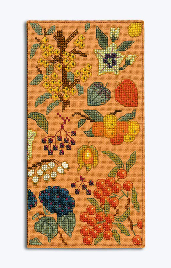 Набор для вышивания футляра для очков Spectacle Case Autumn Flowers Осенние цветы le boheur des dames 3247