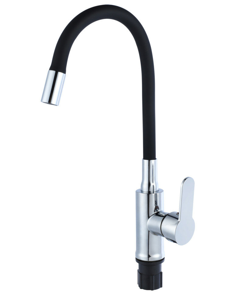 TSARSBERG TSB-732-BL02 тип см-моцба, Смеситель для кухни, черный, гибкий излив