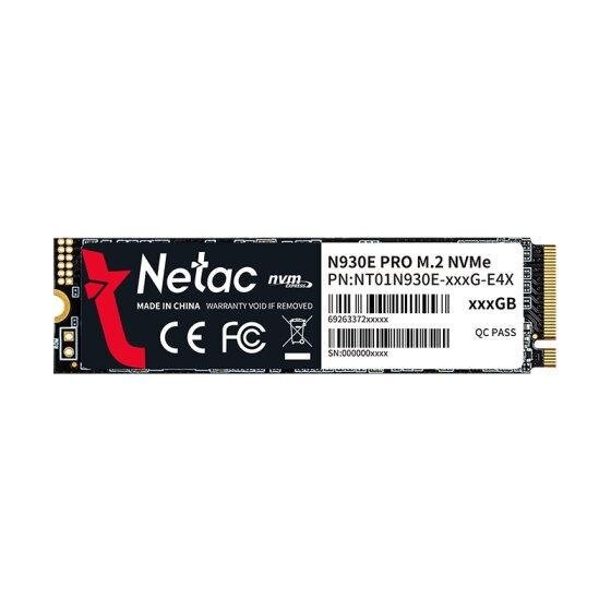 Накопитель SSD Netac 128Gb M.2 N930E Pro Series Retail (PCI-E 3.1 x4, up to 970/650MBs, 3D TLC/QLC, NVMe 1.3, 22х80mm)