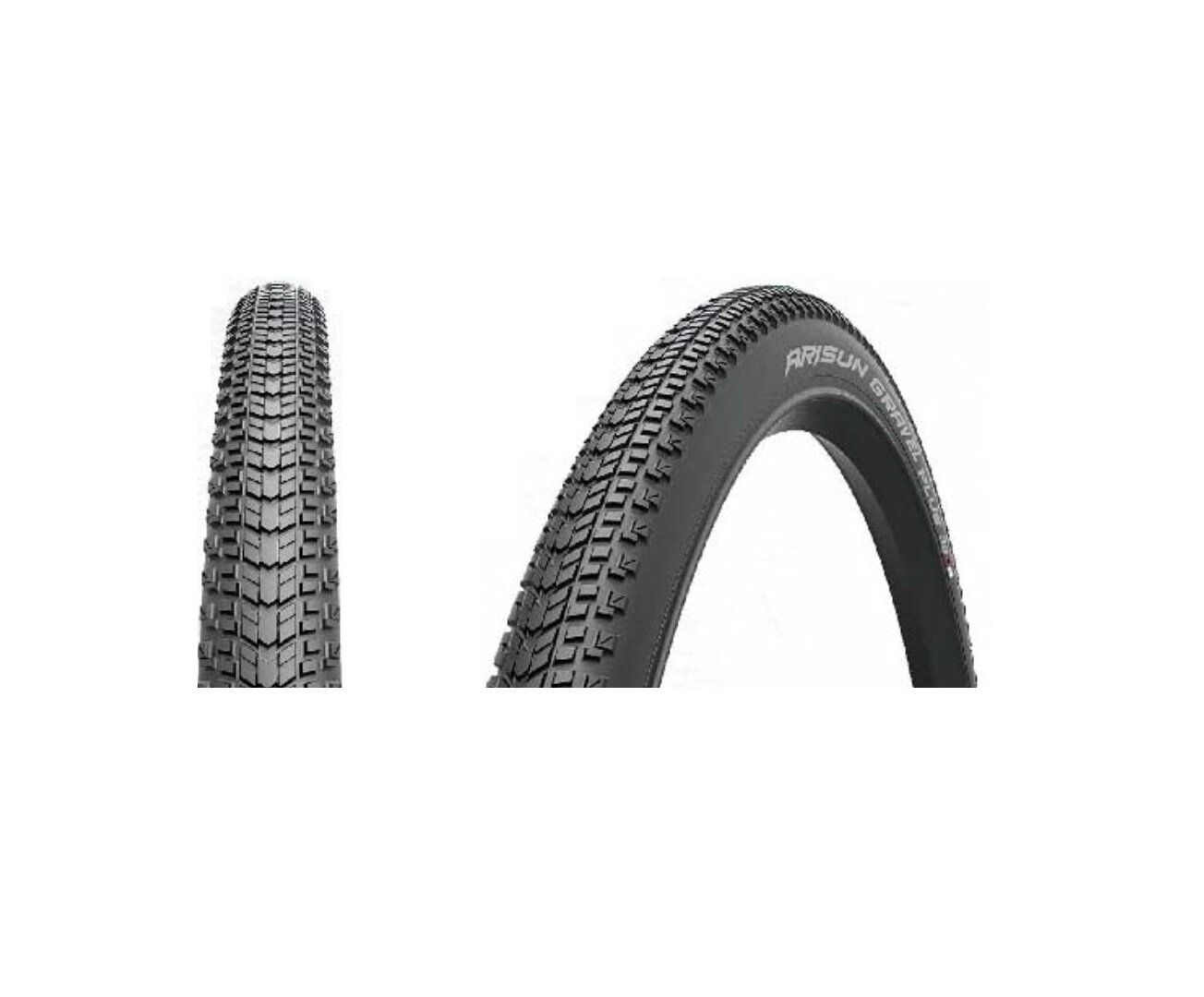 Покрышка ARISUN 700x38C (40-622), GRAVEL PLUS 38, GRAVEL, ND, Aramid, 60TPI, черная