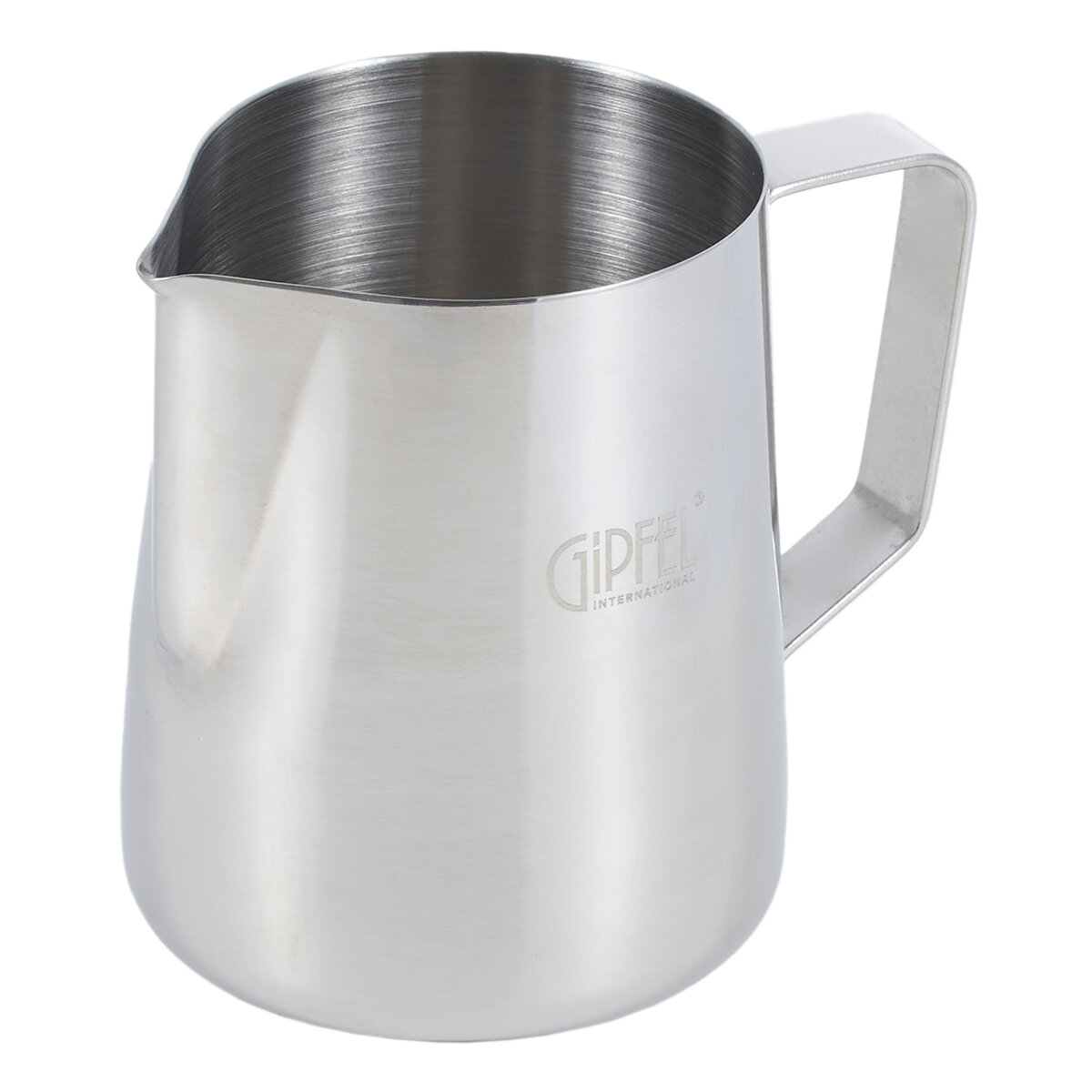 Молочник Gipfel Deluxe 52427 нержавеющая сталь, 8 х 11 см, 500 мл, стальной