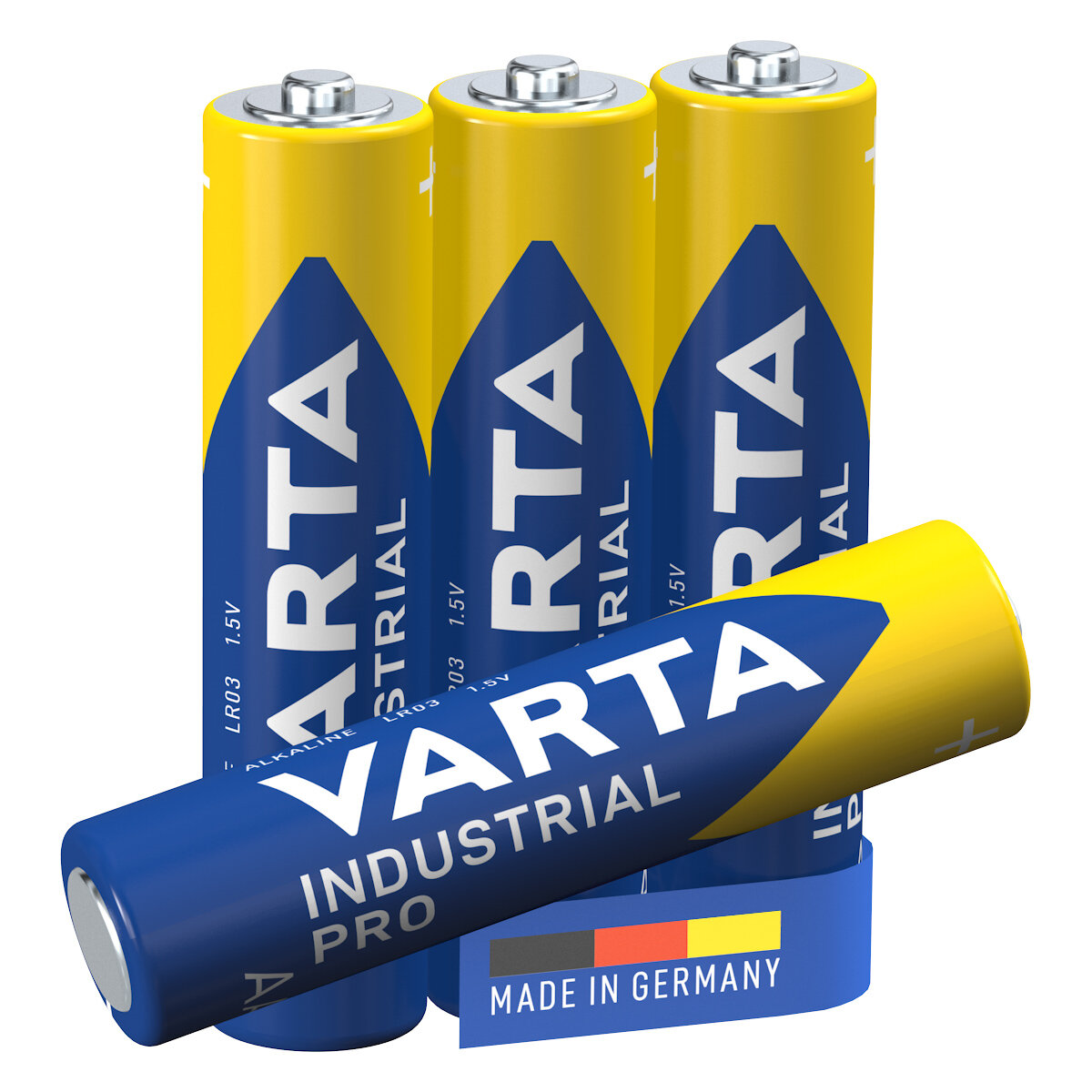 Батарейка ААА VARTA Industrial (в пленке 4шт), мизинчиковая