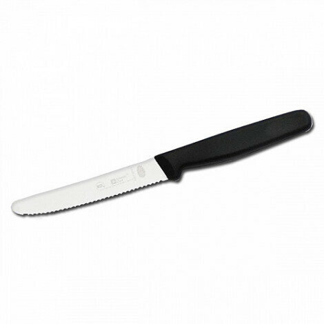 Нож кухонный Atlantic Chef, с зубчиками и закругленным концом лезвия, лезвие 11 см