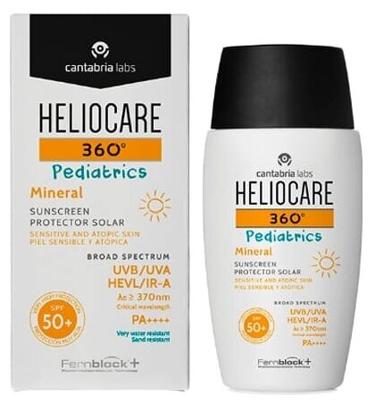 Heliocare 360º Pediatrics Mineral Sunscreen SPF50+ Минеральный фотопротектор для детей СЗФ50+ 50 мл.