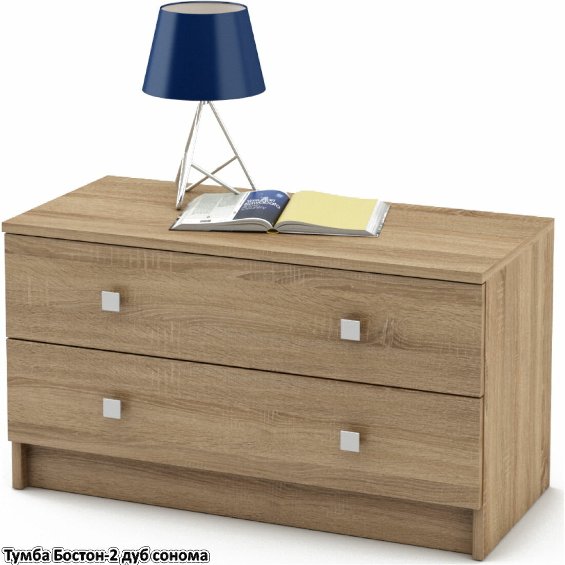 Тумба Бостон-2 Дуб-сонома, ЛДСП, МФ Владимир VMF, 80х44,7х38 см.