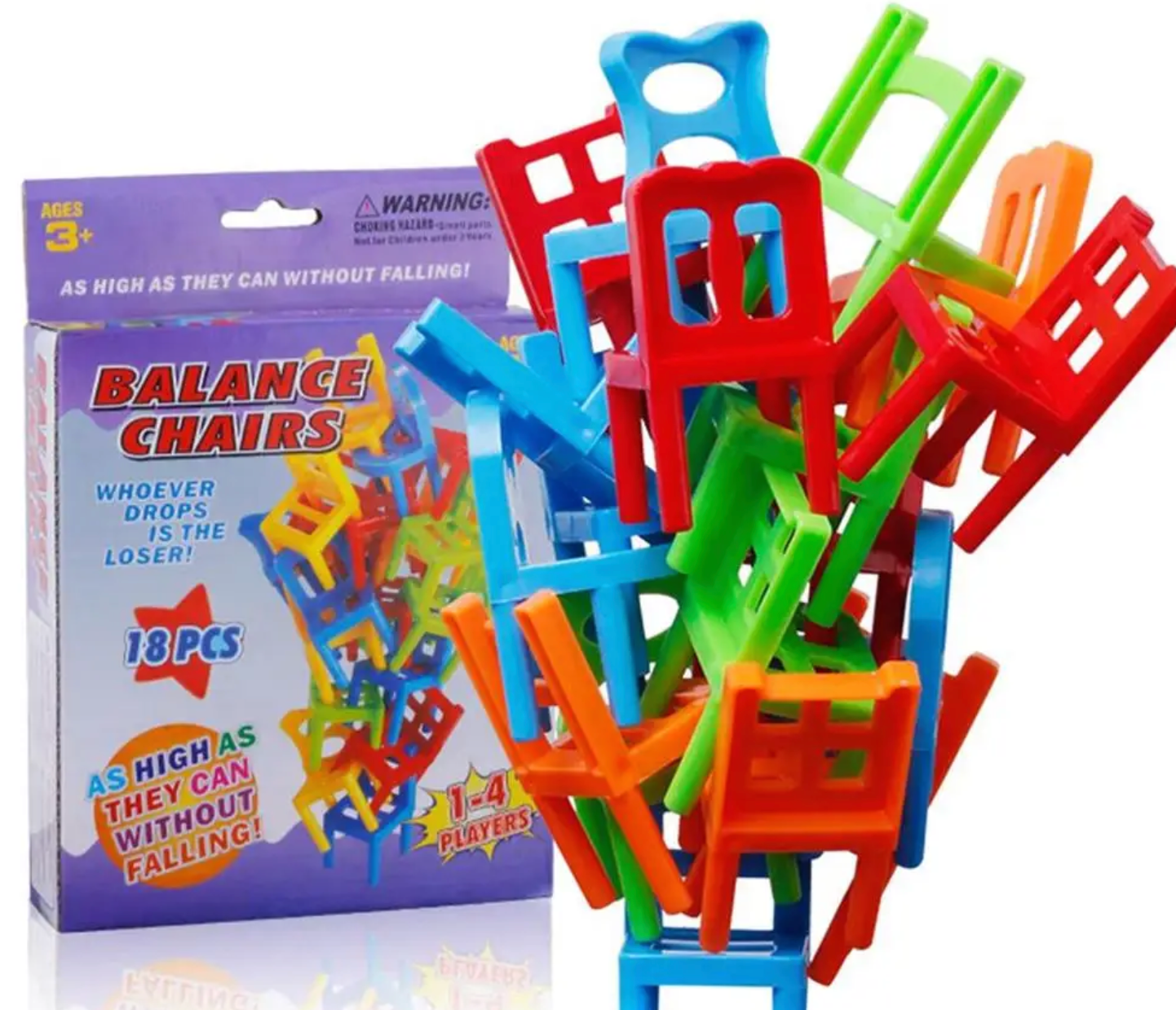 Настольная игра штабелирование стульев 3+