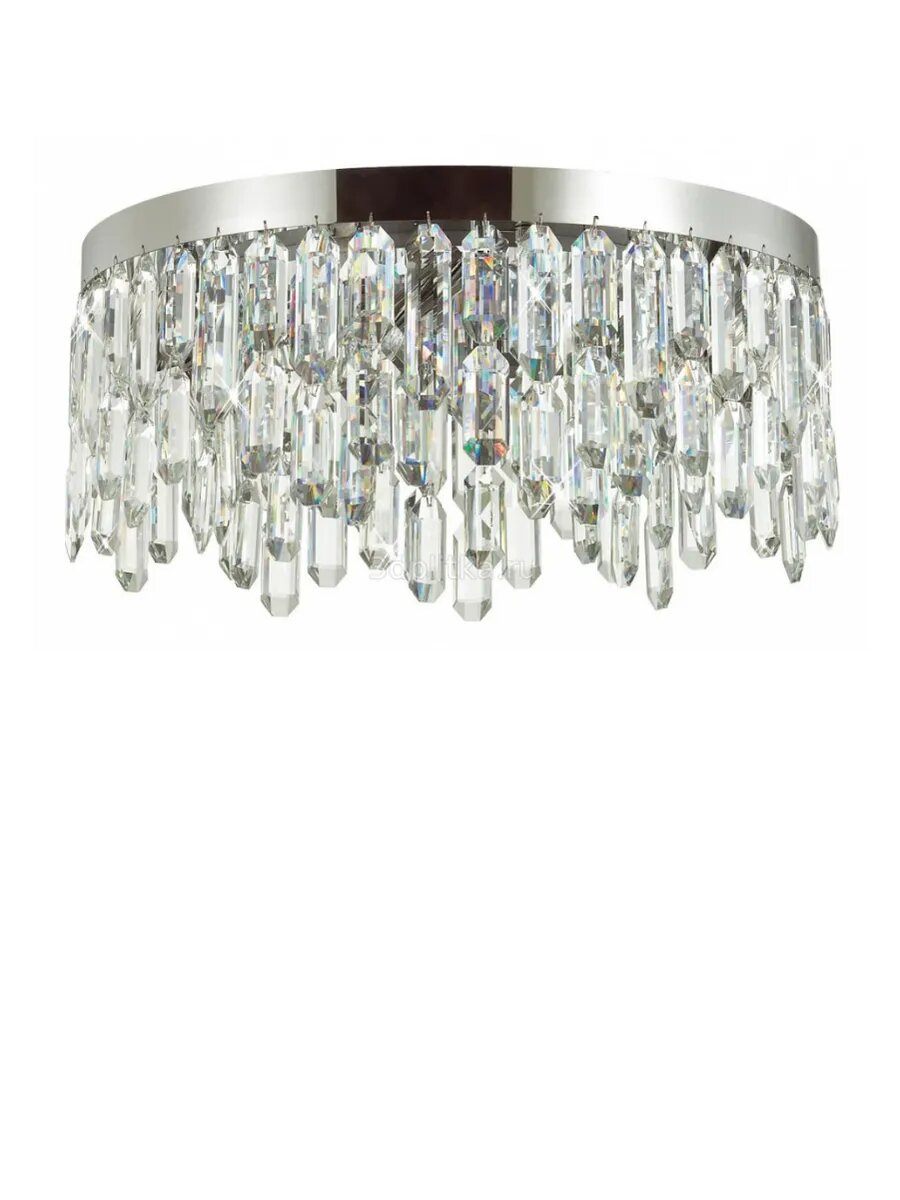 Люстра newrgy lighting F6-ф500*H250CHROME, хром бриллиант, цоколь Е14, 60 Вт, свет нейтральный белый, для спальни