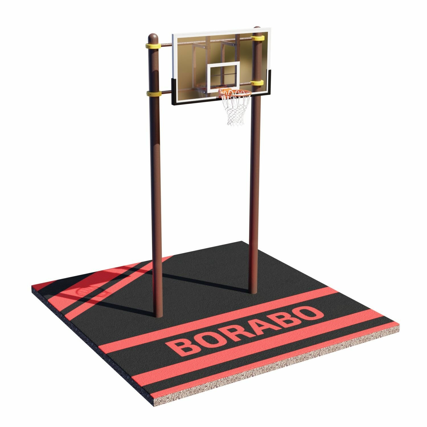 Баскетбольная стойка с кольцом и щитом для улицы BW-78