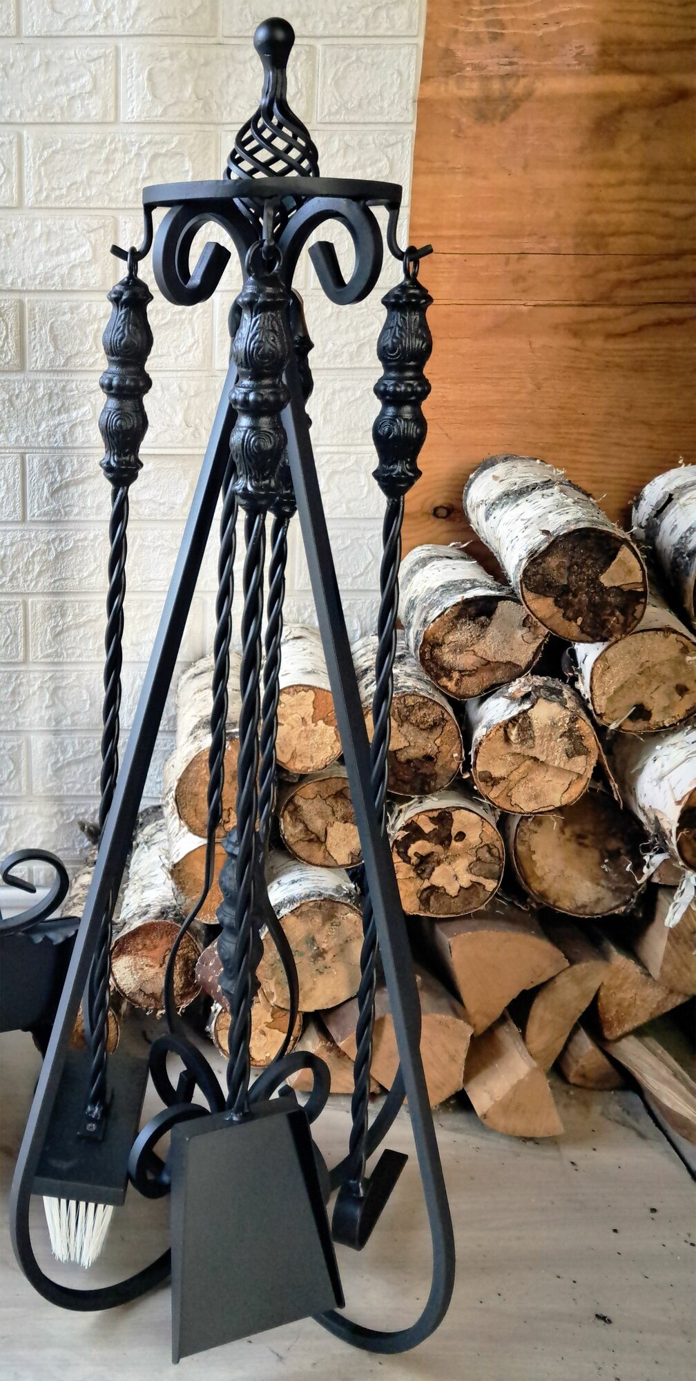 Кованый каминный набор "Юпитер"