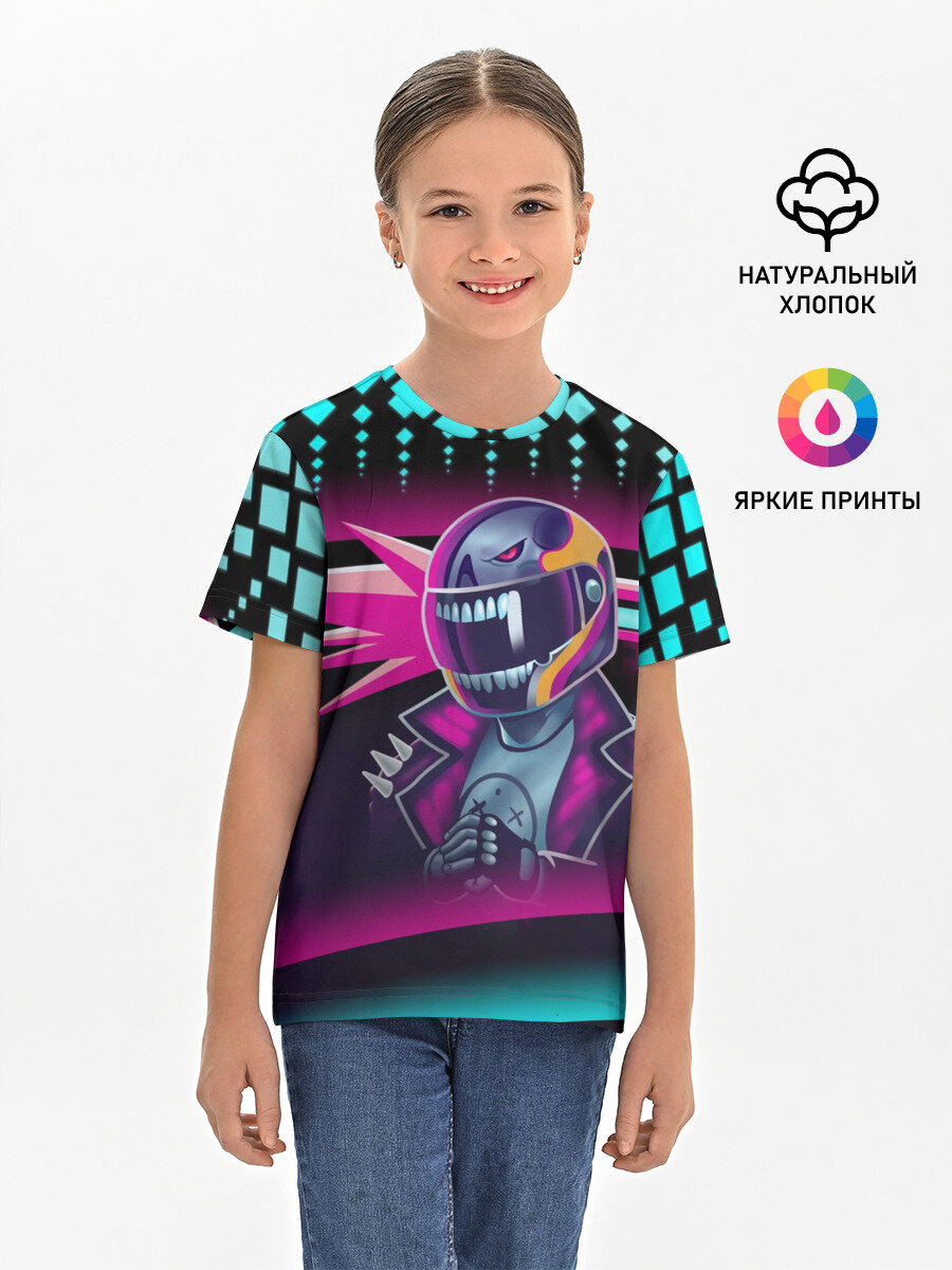 Футболка хлопковая детская НЕОНОВЫЙ ГОНЩИК