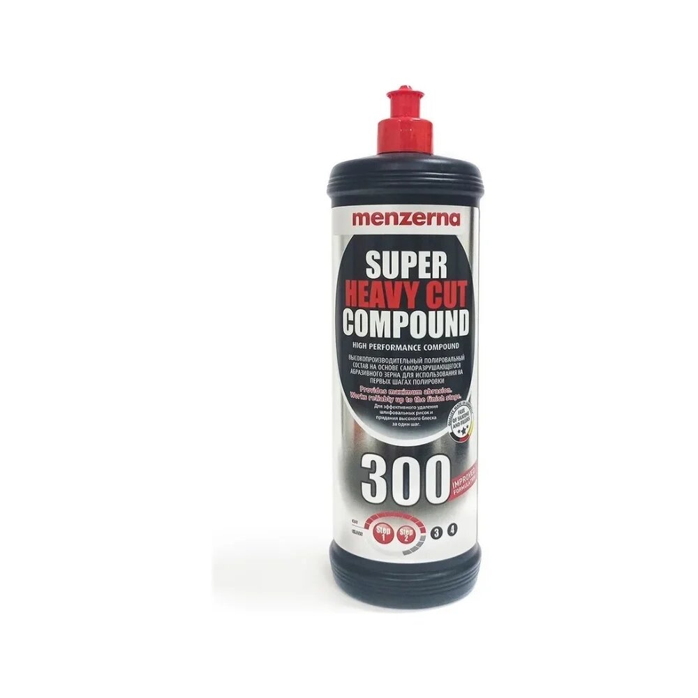Универсальная высокоабразивная полировальная паста SHCC300 Super Heavy Cut Compound 300 improved formula 1 кг Menzerna 22204.260.870