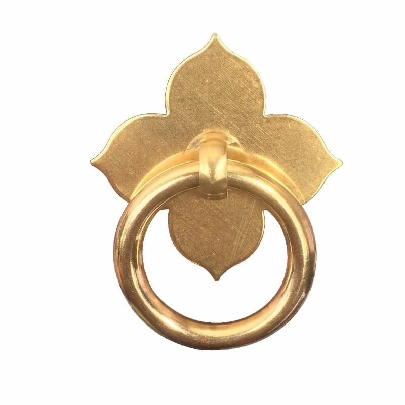 Винтажные мебельные ручки из латуни с золотым покрытием 4.2 см для шкафов, комодов и ящиков — обновление интерьера