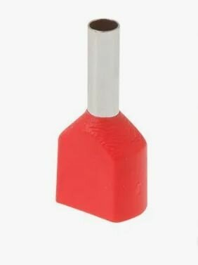 Наконечник штыревой втулочный изолированный Двойной НШВИ 6мм2 (2х6мм2) 100шт