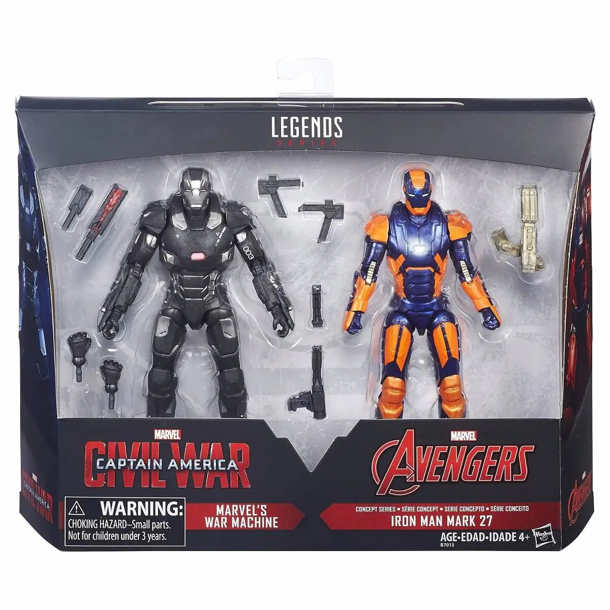 Hot Toys Marvel Legends Железный человек МК 27 и Warmachine фигурки 6 дюймов Темно-синий, Boxed