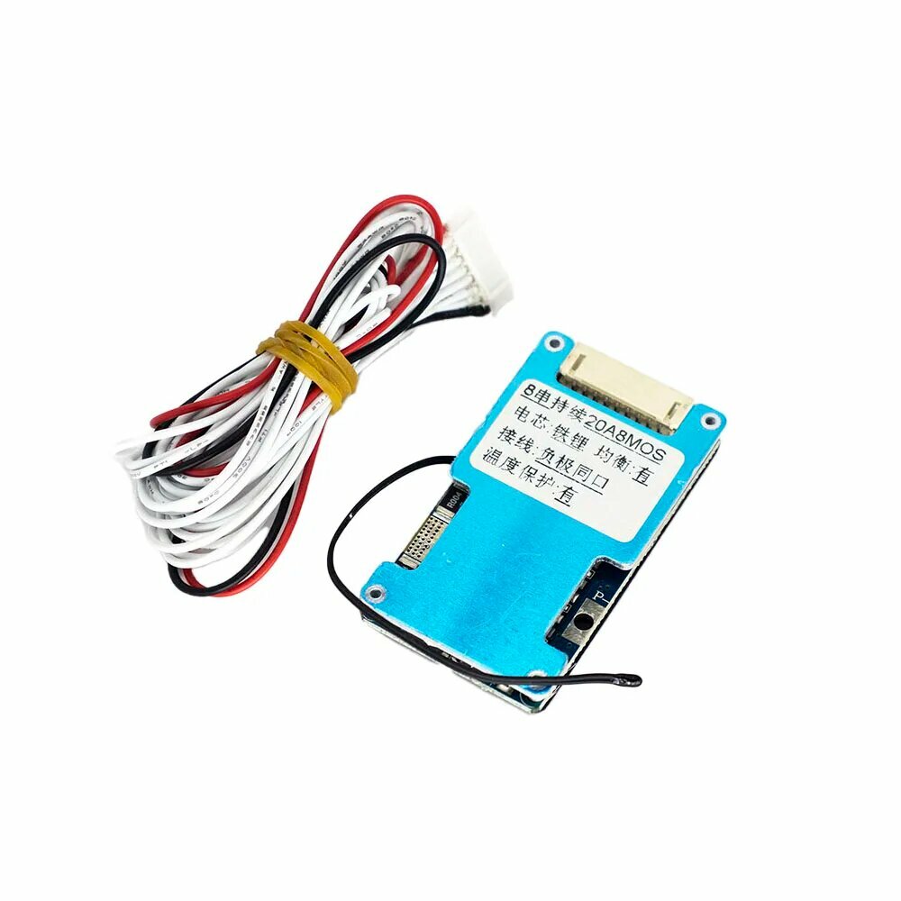 BMS плата LiFePO4 8S 24В, 20A