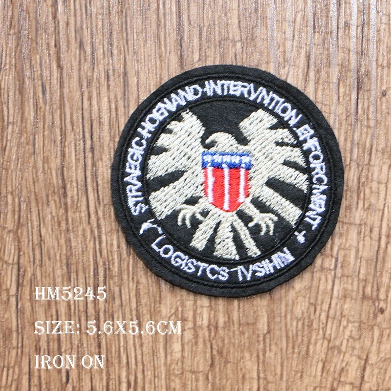 Круглая аппликация с вышивкой в виде самолета, короны, паука, 36, 76 значков, нашивки для одежды «сделай сам», нашивка значок на рюкзак