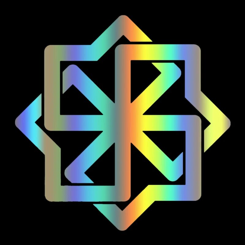 Наклейки на авто Оберегом Молвинец без круга водонепроницаемые наклейки на машину наклейка для авто автонаклейка стикер этикеты винила наклейки стайлинга автомобилей украшения на бампере автомобиля заднее стекло 41273 Laser, 15x15 cm