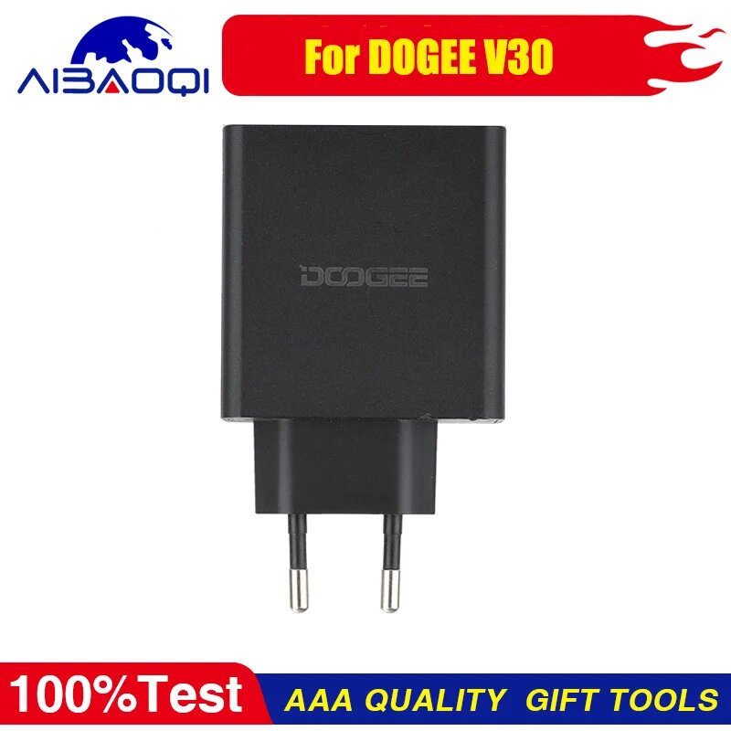 100% оригинальное зарядное устройство XUNQIYI DOOGEE V30, новый официальный адаптер для быстрой зарядки + USB-кабель для передачи данных, зарядное устройство Charger
