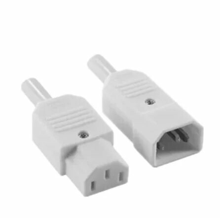 Черная электрическая вилка IEC C13 c13 c14 white