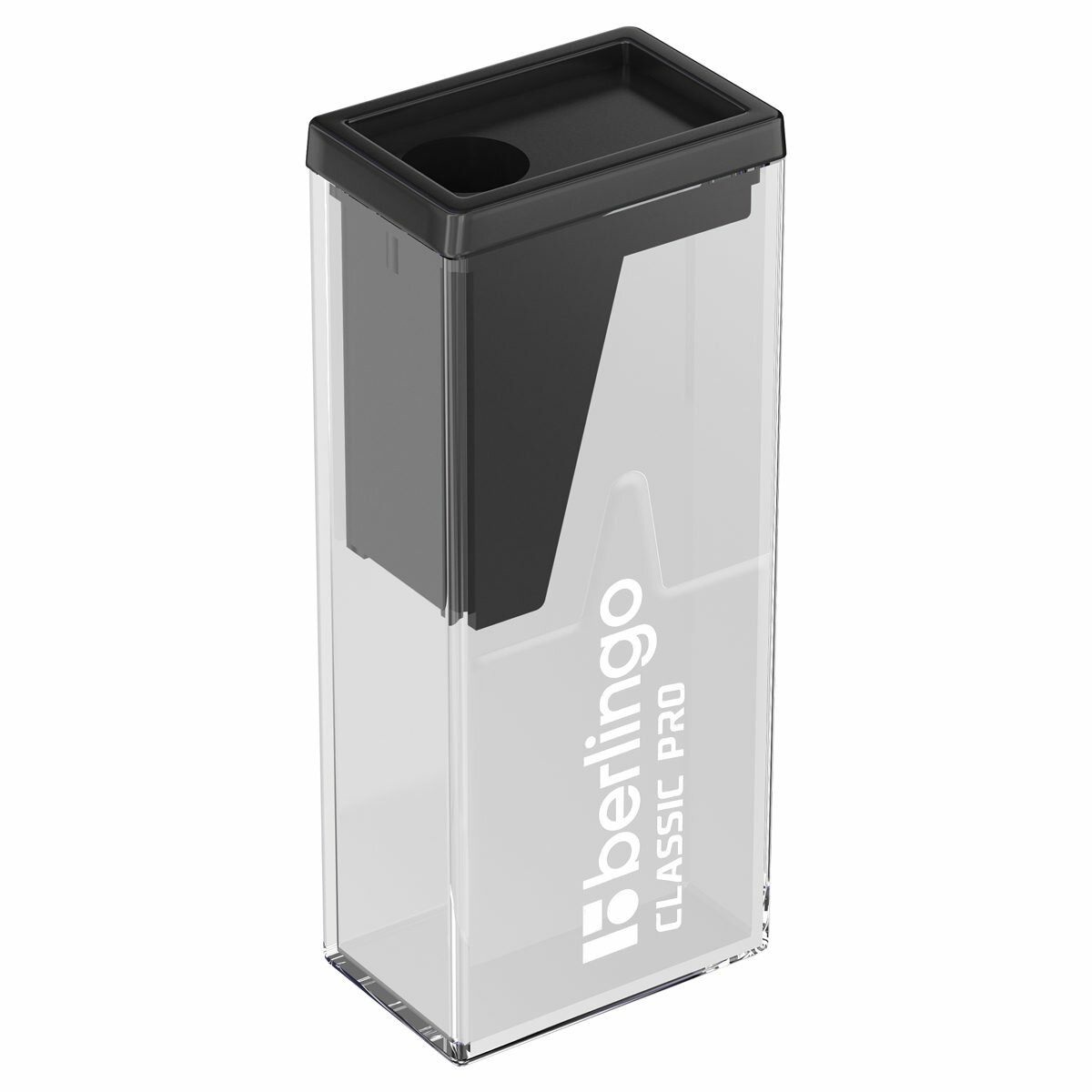 Точилка ручная пластиковая Berlingo Classic Pro (1 отверстие, с контейнером) 24шт. (BBp_15019)