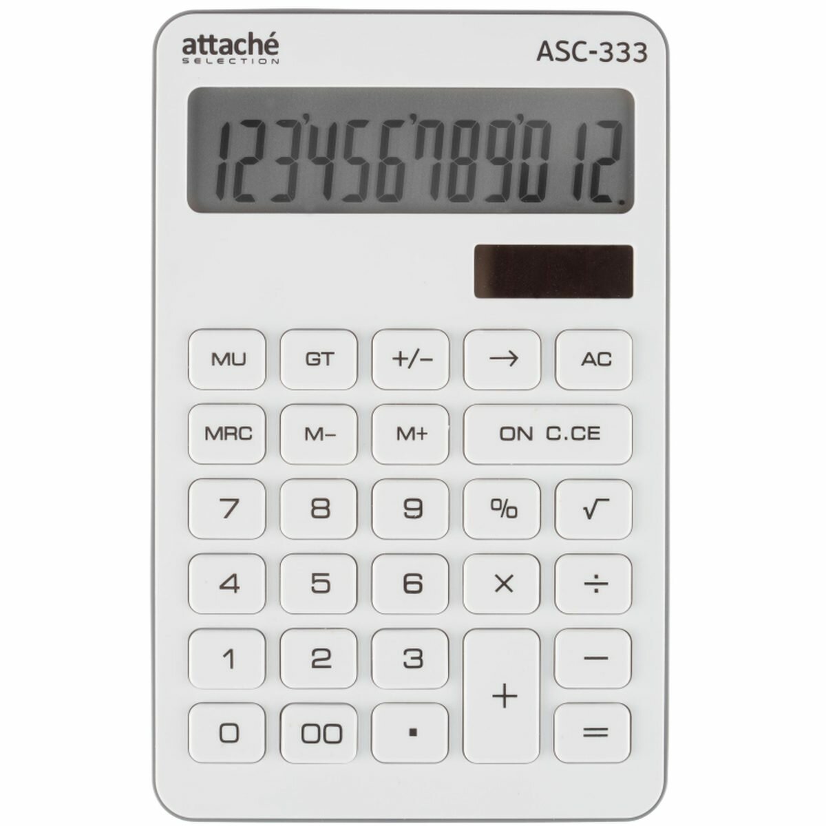 Калькулятор настольный Attache Selection ASС-333, 12-разрядный, белый, 60шт.