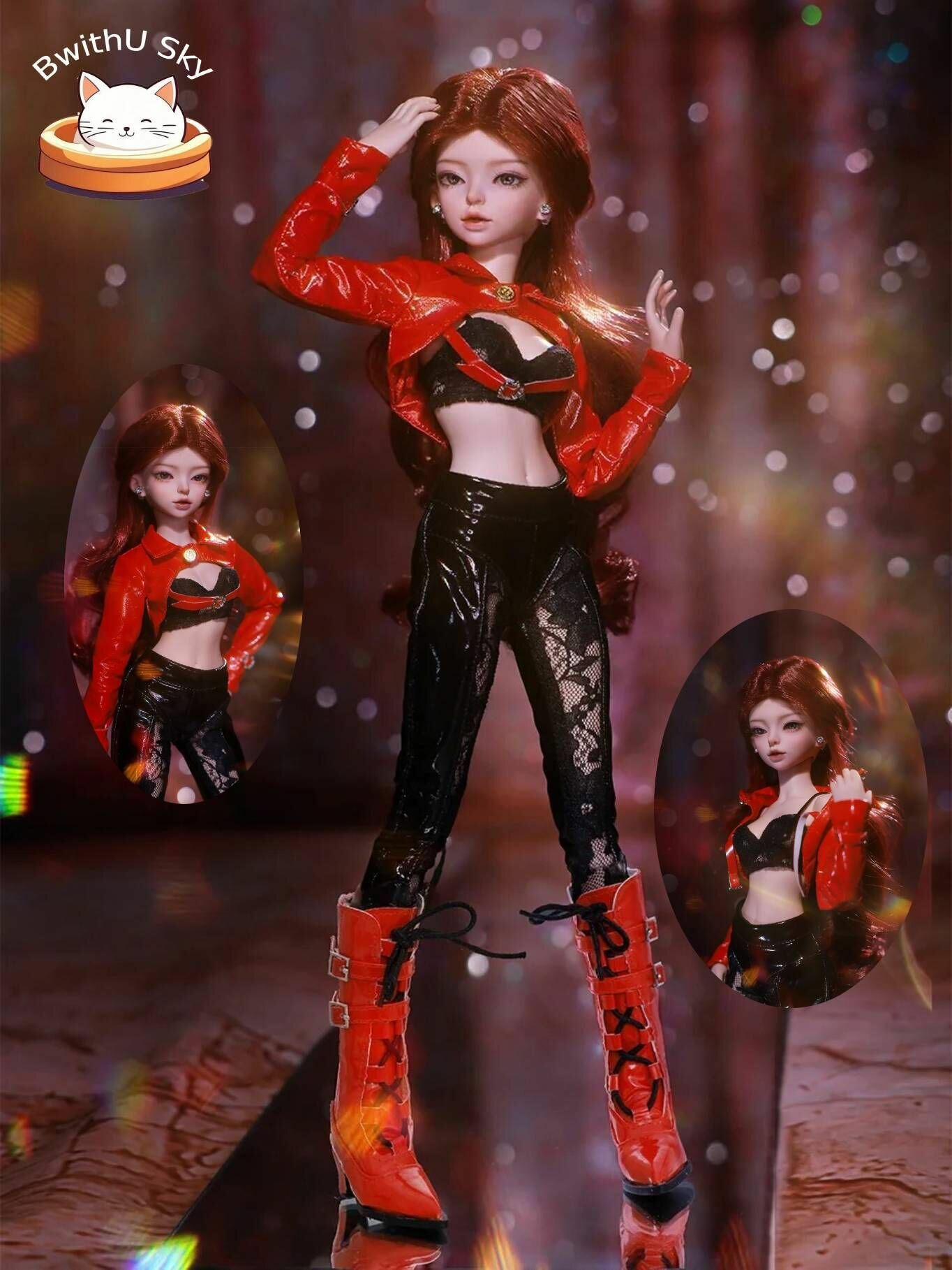 BwithU Fairyland Minifee 4 Iset Лучшие подарки для девочек рок - н - ролла из смолы, сферические куклы