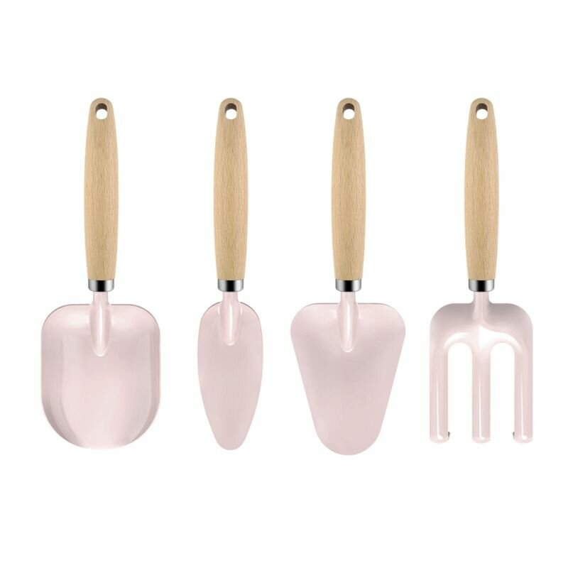 Детский набор садовых инструментов, садовые инструменты для малышей, грабли, мастерок и лопата копания, 4 шт, настоящий металлический подарок двора